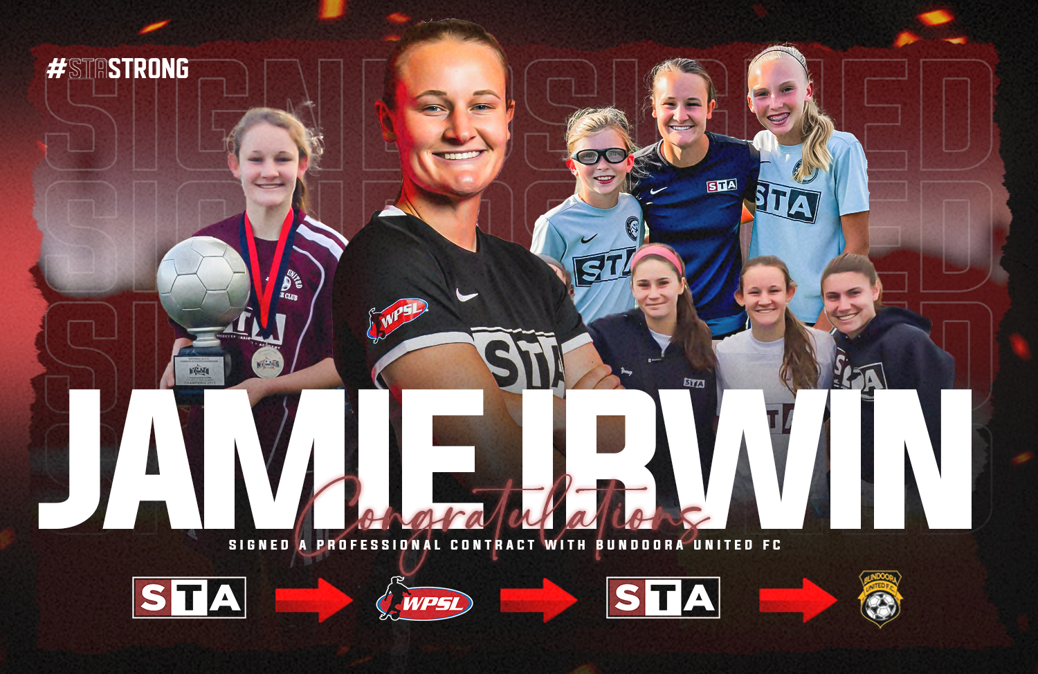 Irwin Signs Professional Contract - STA Soccer